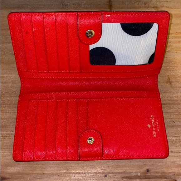 kate spade | Bags | Red Kate Spade Wallet | Poshmark